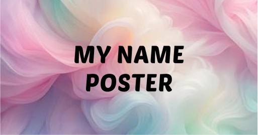 My Name Poster - Custom Name Art & Design | AstroNams